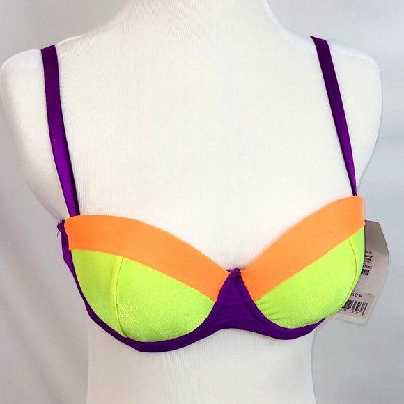 Tops | Nwt M Push Up Costume Dance Burlesque Bra Top Festival Rave Edc ...